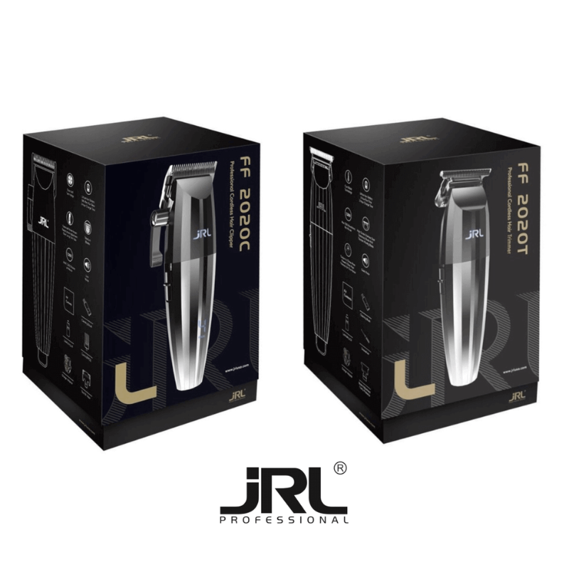 Combo JRL 2020C Clipper + Trimmer JRL 2020T Kit Silver – Lama Barber